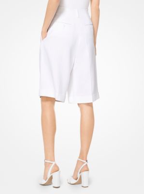 Double Crepe-Sablé Shorts | Michael Kors Canada [CA]