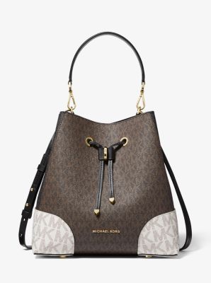 Mercer Gallery Medium Color-Block Logo Shoulder Bag | Michael Kors Canada