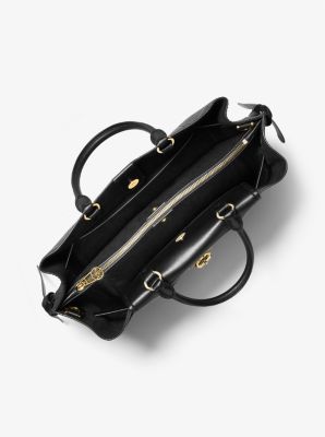 Hamilton Legacy Large Logo and Leather Belted Satchel | Michael Kors [US]