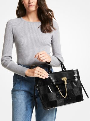 Hamilton Legacy Large Logo and Leather Belted Satchel | Michael Kors [US]