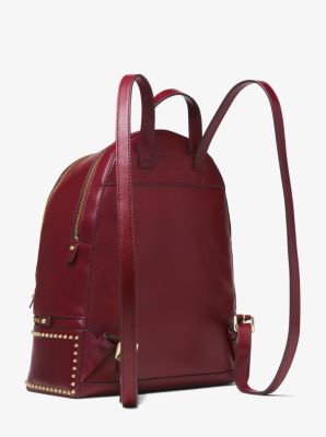 Rhea Medium Studded Leather Backpack | Michael Kors Canada