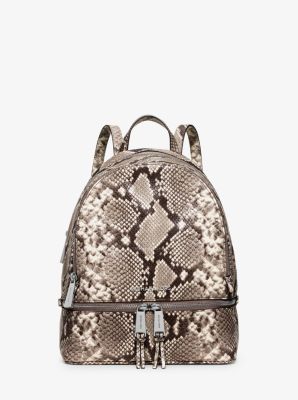 Rhea Small Embossed-Leather Backpack | Michael Kors Canada
