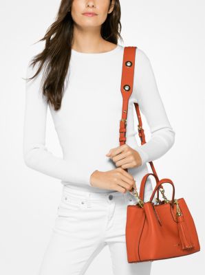 Brooklyn Small Leather Satchel Michael Kors Canada