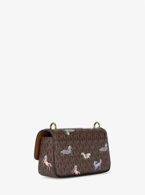 Geantă de umăr Tribeca de mici dimensiuni cu logo distinctiv de culoare ...