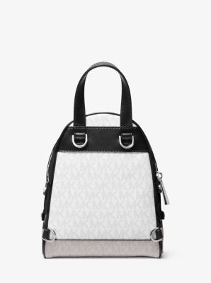 Rhea Mini Color-Block Logo Backpack | Michael Kors