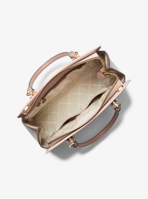 Marilyn Large Color-Block Saffiano Leather Satchel | Michael Kors [US]