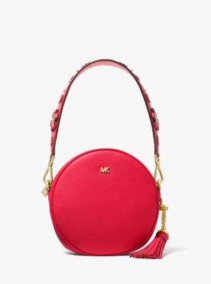 Floral Embellished Leather Mini Shoulder Strap | Michael Kors