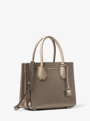 Michael kors mercer pebbled leather accordion crossbody store