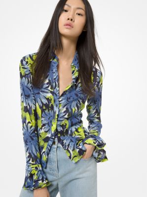 Sunflower Silk-Georgette Blouse | Michael Kors [US]