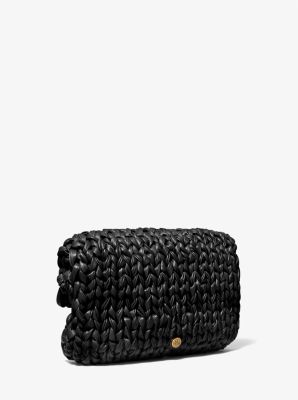Carly Hand-Knit Leather Envelope Clutch | Michael Kors Canada