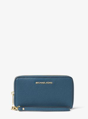 Large Leather Smartphone Wristlet Michael Kors