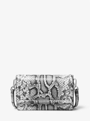 Jet Set Small Snake Embossed Leather Smartphone Crossbody Bag Michael Kors Canada