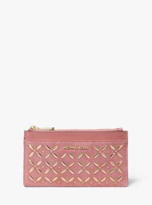 Embellished Large Suede Card Case | Michael Kors Canada [CA]