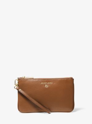Medium Pebbled Leather Wristlet | Michael Kors Canada