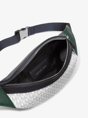 Greyson Small Logo and Pebbled Leather Sling Pack | Michael Kors Canada