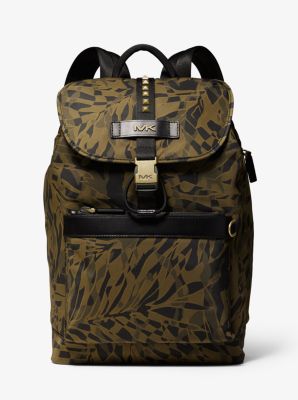Kent Camouflage Palm-Print Nylon Backpack | Michael Kors Canada [CA]
