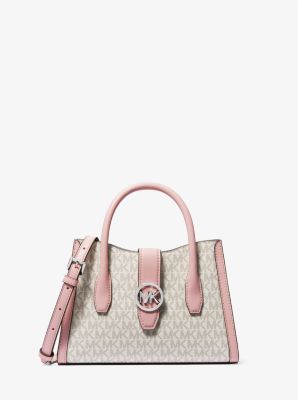 Michael Kors Gabby Small Logo Satchel In Pink | ModeSens