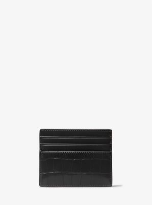 Cooper Crocodile Embossed Tall Card Case | Michael Kors [US]