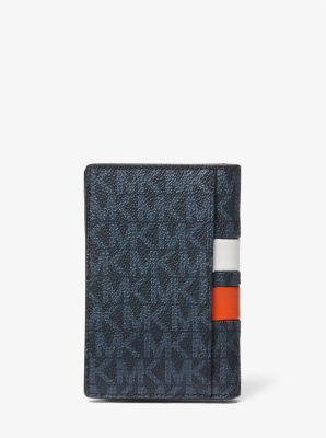Signature Logo Stripe Bi-Fold Card Case | Michael Kors