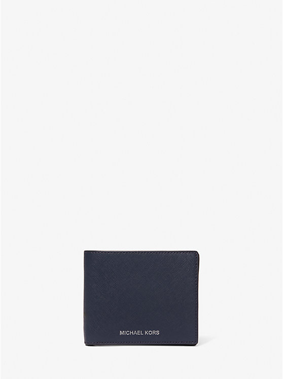 Harrison Crossgrain Leather Billfold Wallet with Passcase Harrison Crossgrain Leather Billfold Wallet with Passcase