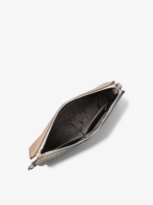 Cooper Logo and Striped Wristlet Michael Kors Canada