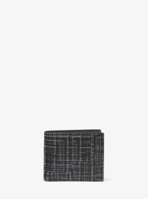 Harrison Crosshatch Leather Billfold Wallet | Michael Kors [US]