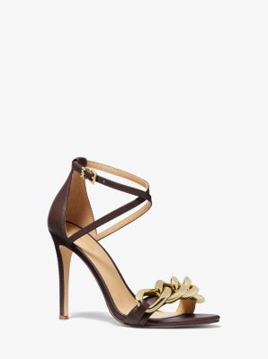 Scarlett Chain Link Leather Sandal | Michael Kors Canada [CA]