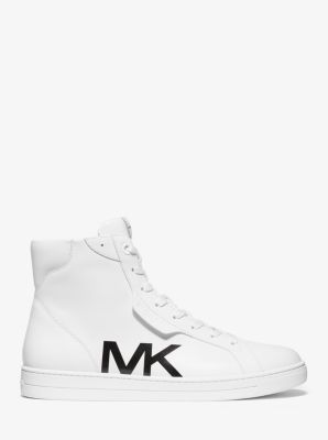 Keating MK-Print Leather High-Top Sneaker | Michael Kors Canada