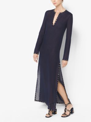 Grommeted Linen Caftan | Michael Kors