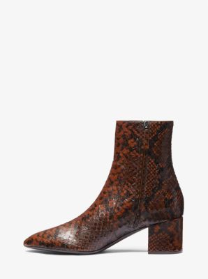 Gloria Python Embossed Leather Boot | Michael Kors
