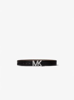 Michael Kors 6-in-1 Logo And Crocodile Embossed Leather Belt Gift Set ...