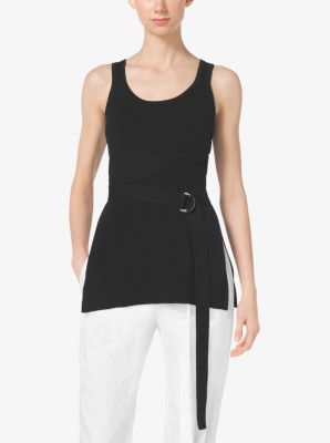 Compact Cotton Wrap Tank | Michael Kors Canada [CA]
