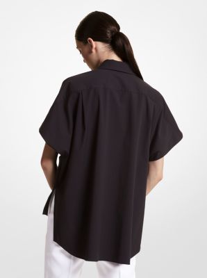 Stretch Organic Cotton Poplin Shirt | Michael Kors
