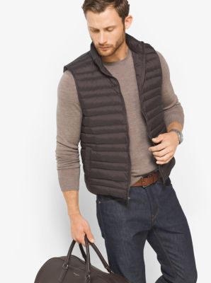 Quilted-Nylon Down Vest | Michael Kors Canada