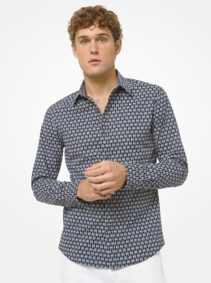 Logo Link Stretch Cotton Shirt | Michael Kors [US]