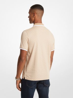 Greenwich Logo Print Cotton Jersey Polo Shirt | Michael Kors