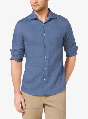 Michael kors mens linen shirt store
