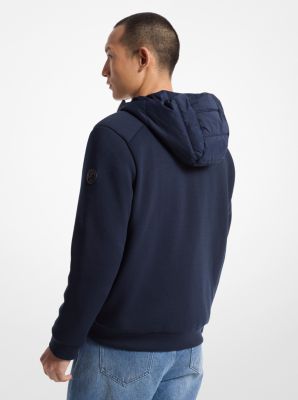 Michael kors mixed media hooded puffer coat store