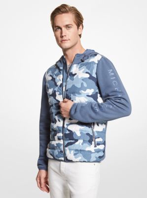 Camouflage Quilted Nylon Hooded Jacket | Michael Kors Canada