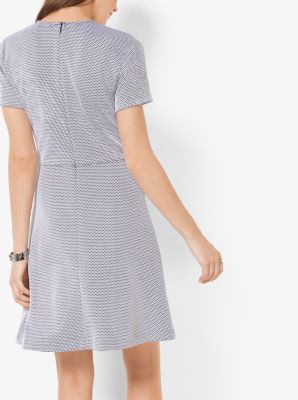 Jacquard Fit and Flare Dress Michael Kors Canada