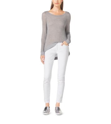 Sheer Draped-Back Sweater | Michael Kors Canada [CA]