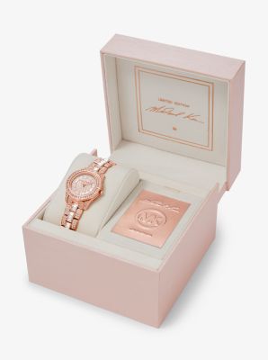 Limited Edition Petite Runway Pave Rose Gold Tone Watch Michael Kors Canada