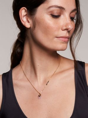 Michael Kors Rose Gold Lock Necklace 2024 www tofrei