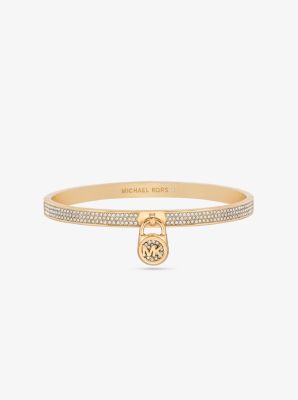 Pave Logo Padlock Bangle Michael Kors Canada