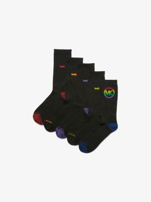 5-Pack Performance Stretch Knit Crew Socks | Michael Kors [US]