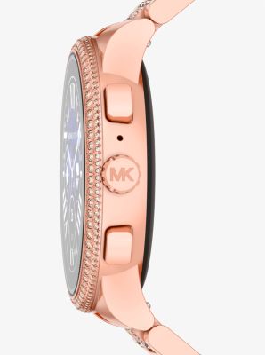 Gen 6 Camille Pave Rose Gold Tone Smartwatch Michael Kors Canada