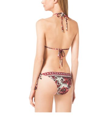 Paisley Print String Bikini Top Michael Kors Canada