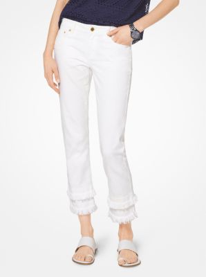 Frayed Hem Jeans | Michael Kors Canada