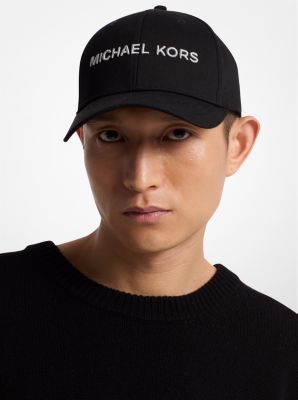 Embroidered Logo Cotton Baseball Hat in BLACK - Sale | Michael Kors [US]